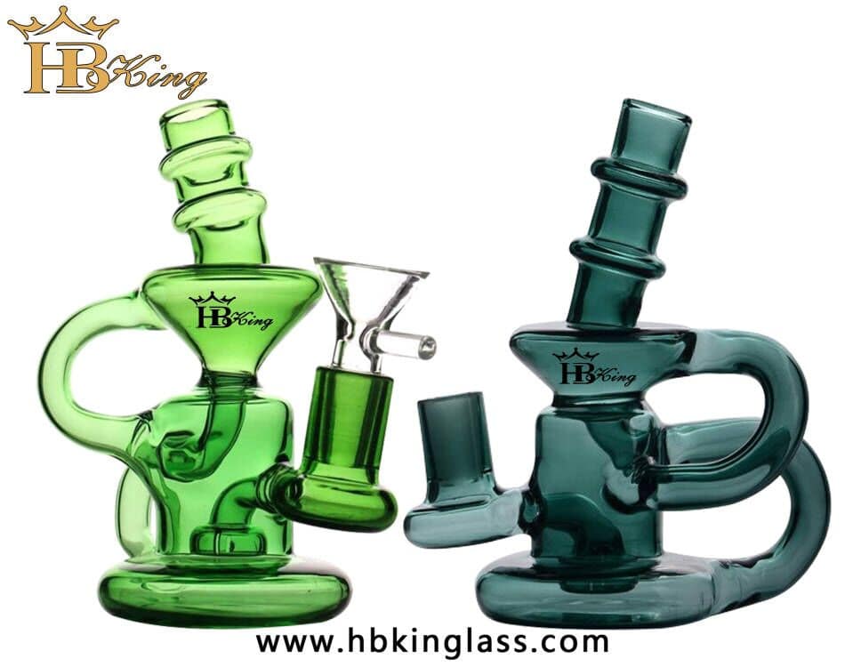R3 5inch Mini recycler glass bongs china supplier HB King Glass - The ...