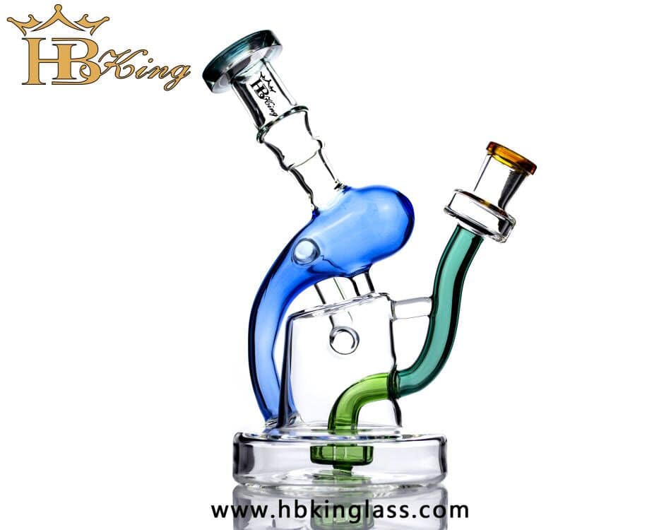 Hbking KC07 7Inch Small Size Dab Rig Recycler Bong supplier